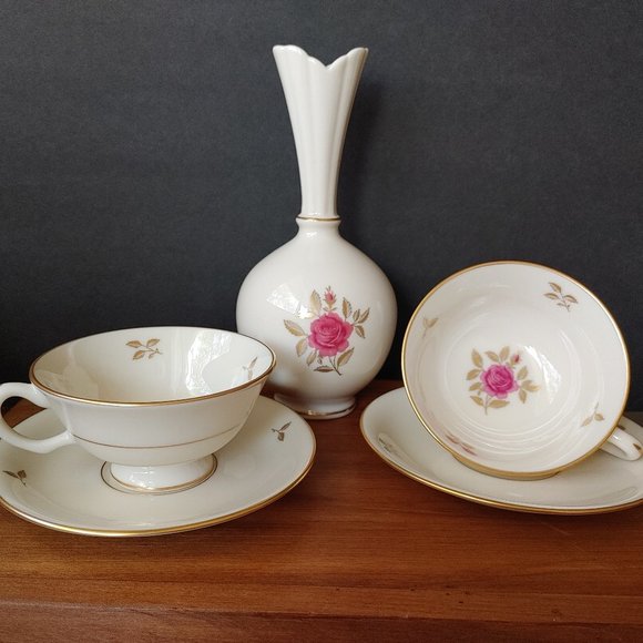 Lenox | Dining | Vintage Lenox Rhodora Pattern P47 Bone China Tea Cups ...